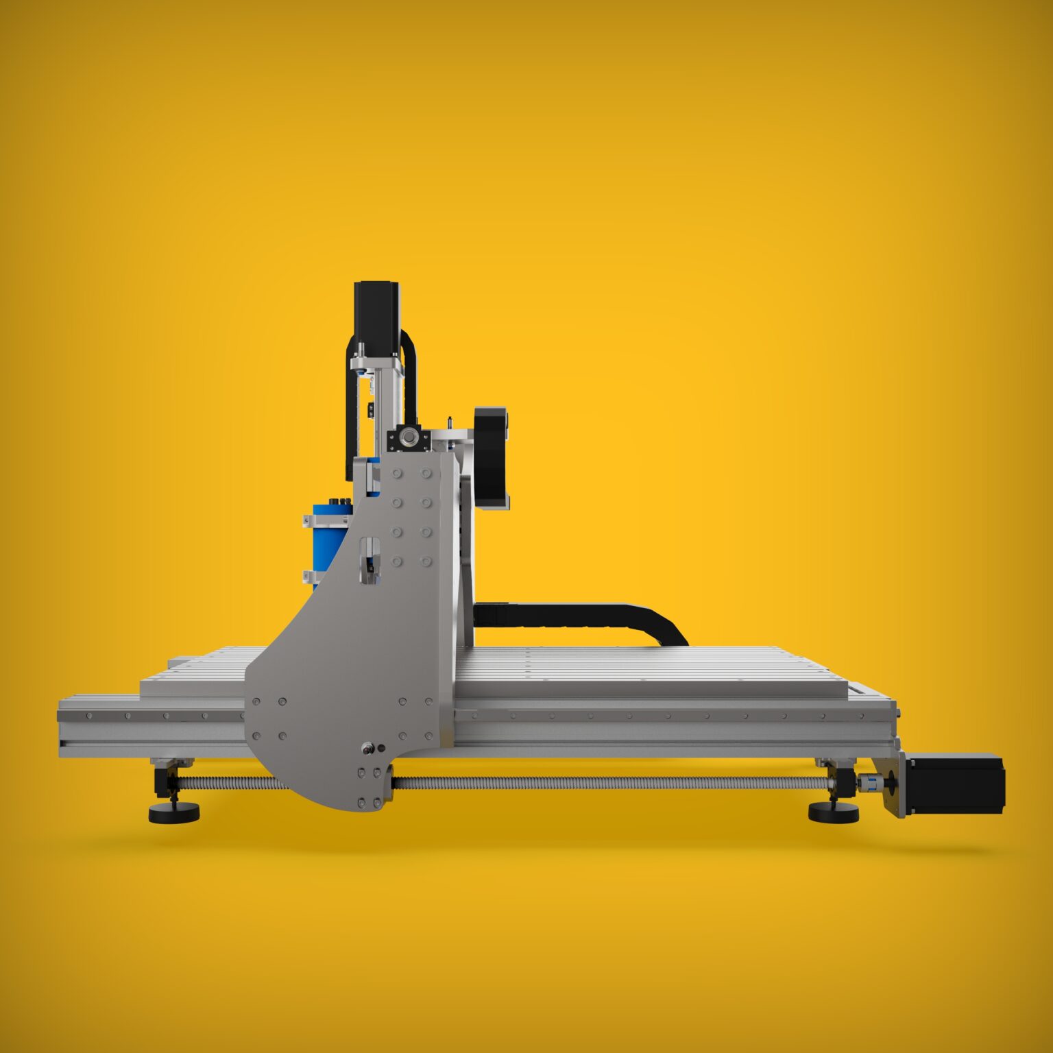 Pro Line CNC Milling Machine 3D Model for DIY Assembly