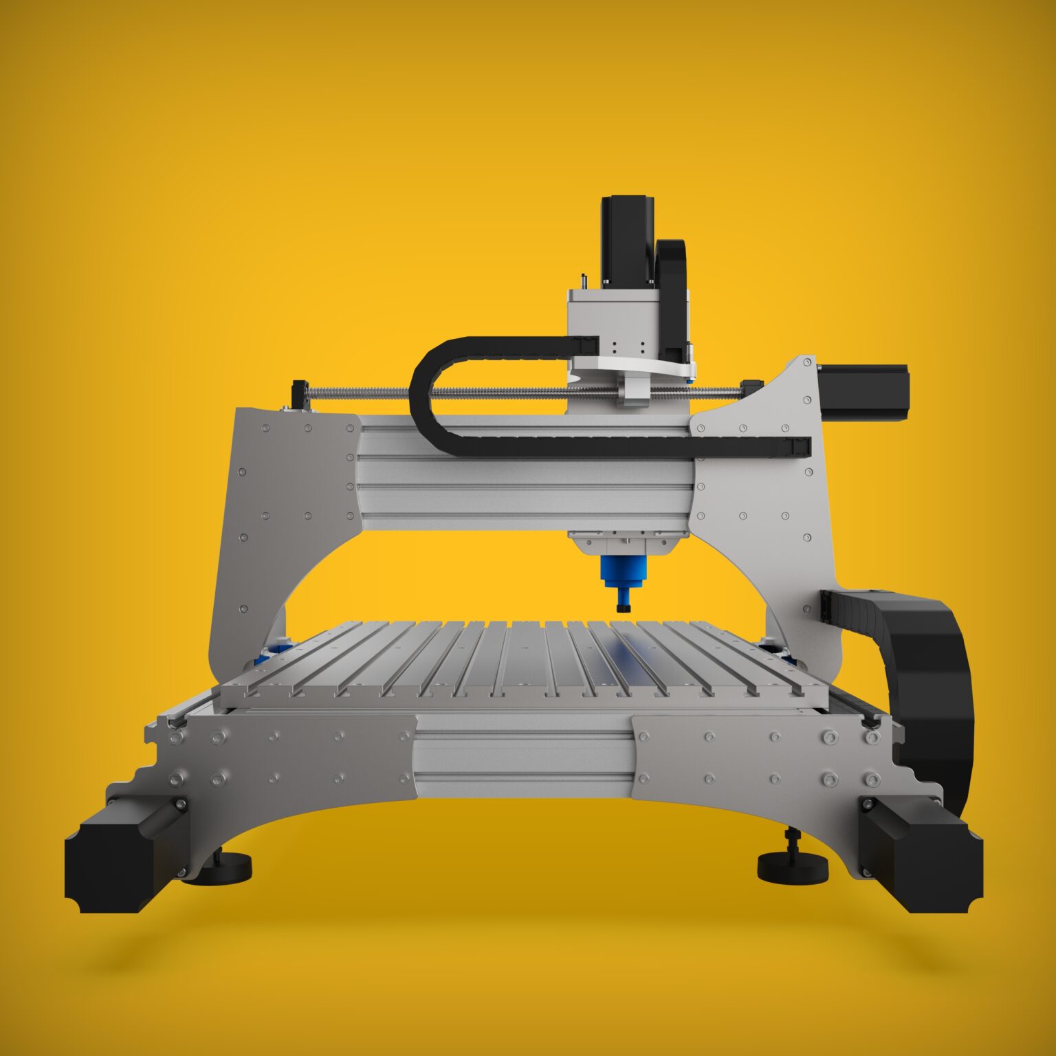 Pro Line CNC Milling Machine 3D Model for DIY Assembly