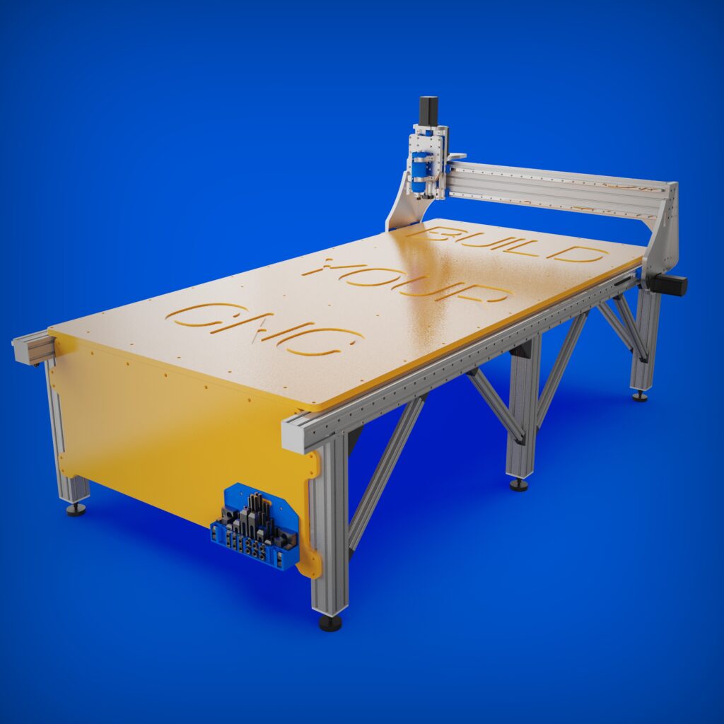 Pro Line CNC Milling Machine 3D Model with Spurgear Racks