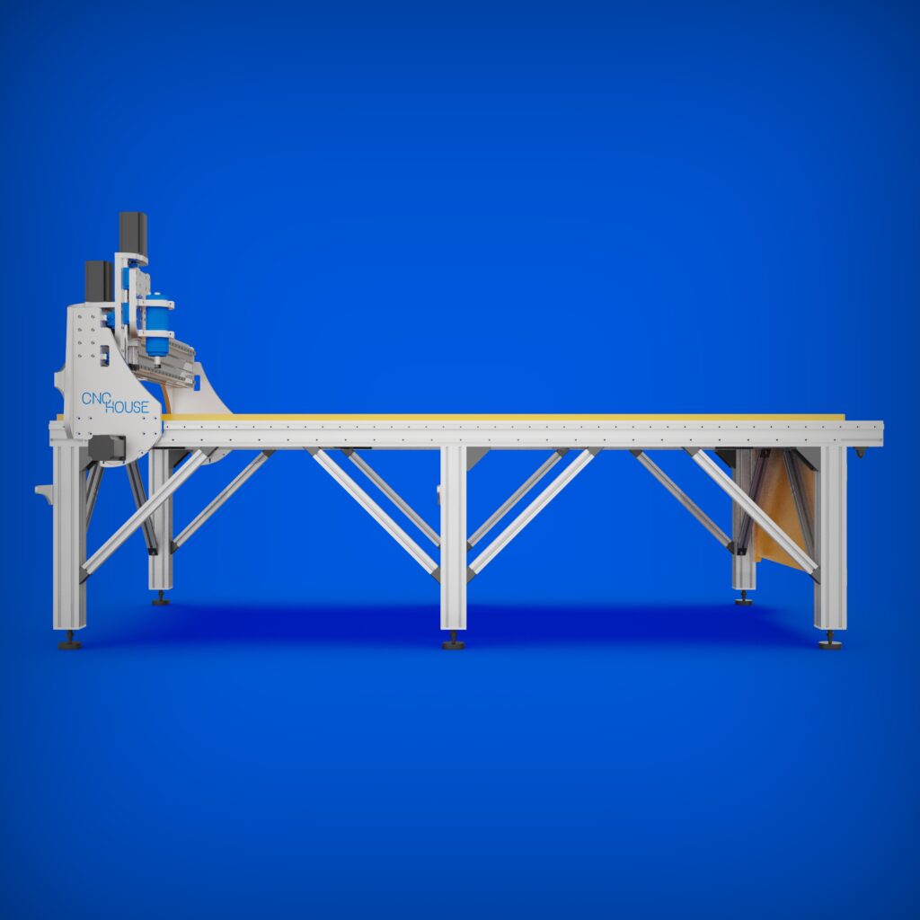 Pro Line CNC Milling Machine 3D Model with Spurgear Racks