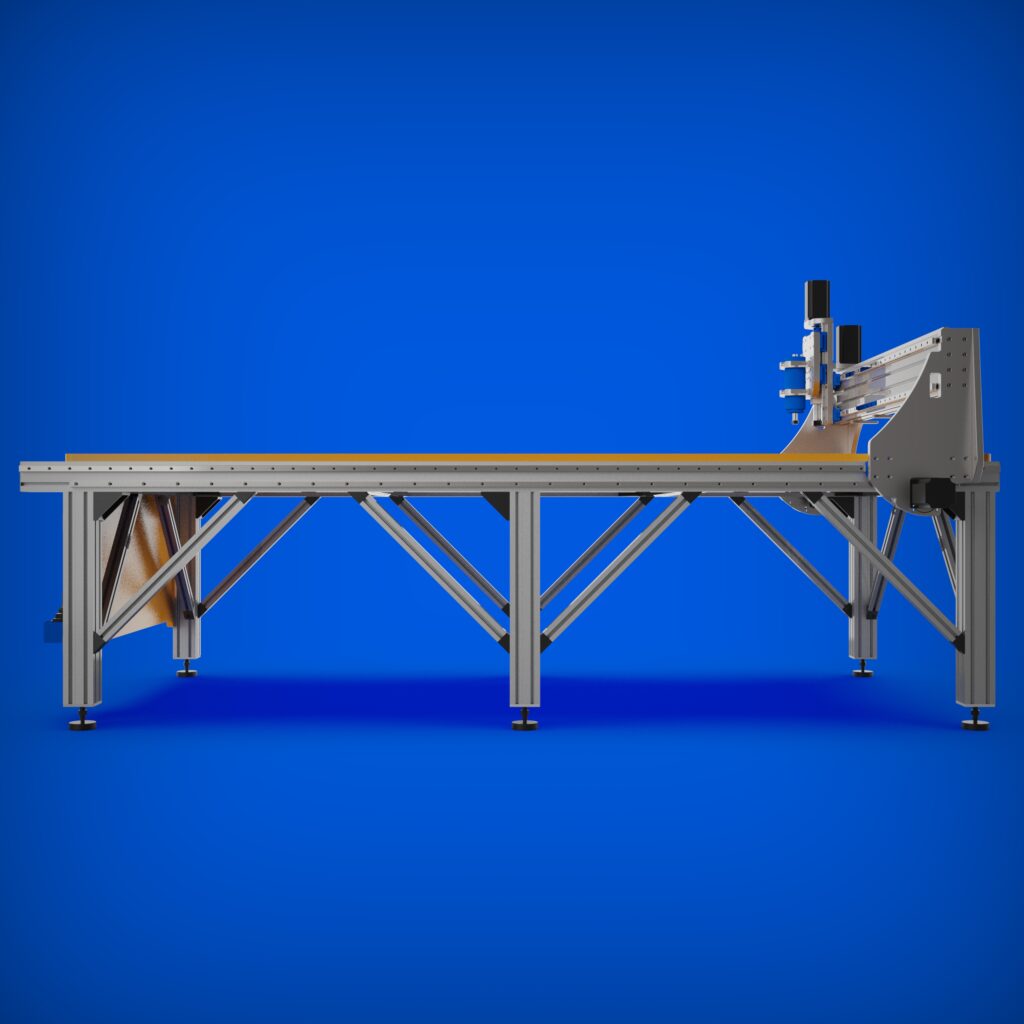 Pro Line CNC Milling Machine 3D Model with Spurgear Racks