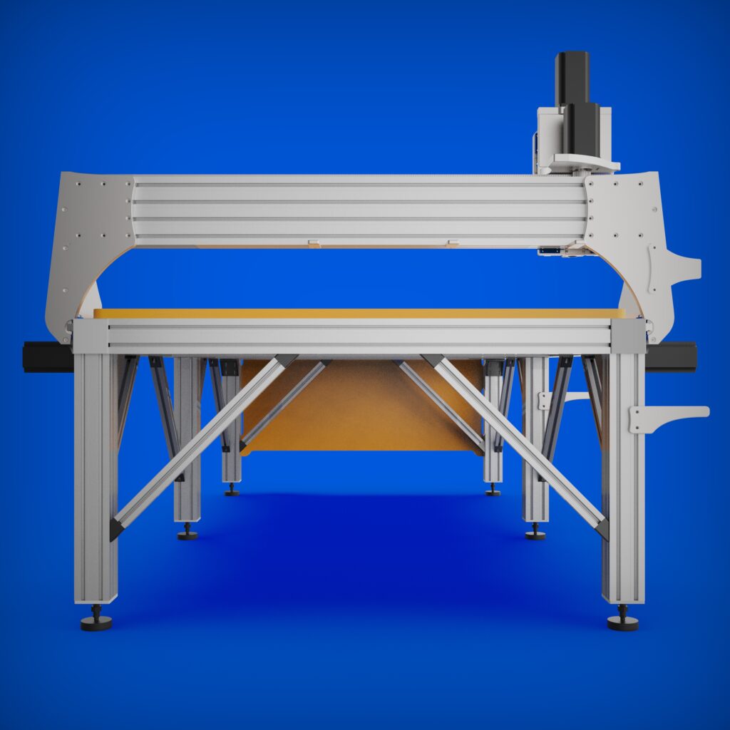 Pro Line CNC Milling Machine 3D Model with Spurgear Racks